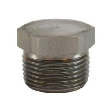 Midland Industries 63665 - Solid Hex Head Plug, 1" MPT, Stainless Steel ...