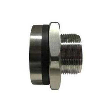 Midland Industries 63218 Bulkhead Fitting, 2" NPT x 2" NPT, Stainless Steel