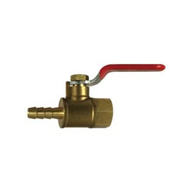 Midland Industries 944136 Mini Ball Valve, 1/4" Nominal, FIP x Hose ...