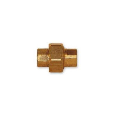 MId-America Fittings 104-2 Pipe Union, 1/8" FIP x 1/8" FIP, 1-1/4", Brass