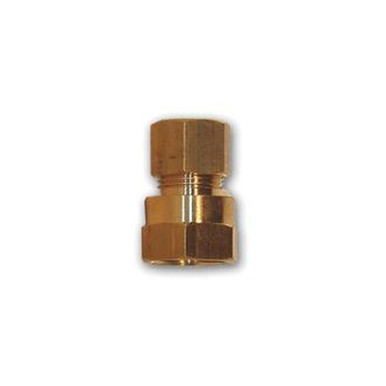 MId-America Fittings LF66-48 Coupling, 1/4" Compression x 1/2" FIP, Brass