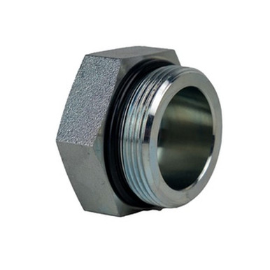 Midland Industries 6408O24S Solid Hex Head Plug, 1-7/8" Male ORB, Steel
