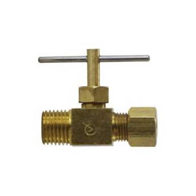 AMC 709101-0604 Needle Valve, 3/8 x 1/4" Nominal, Compression x MIP ...