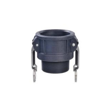 BUCHANAN RUBBER CGB-200-PP Cam and Groove Coupler, 2" Type B x 2" MNPT ...