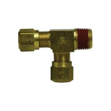 Midland Industries 38124 Run Tee, 3/8" Tube OD x 1/4" Male NPTF x 1/4 ...