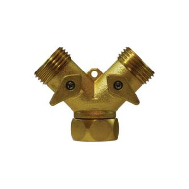 Midland Industries 30627 Swivel Wye Connector w/ 2-Way Hose Shut-Off ...