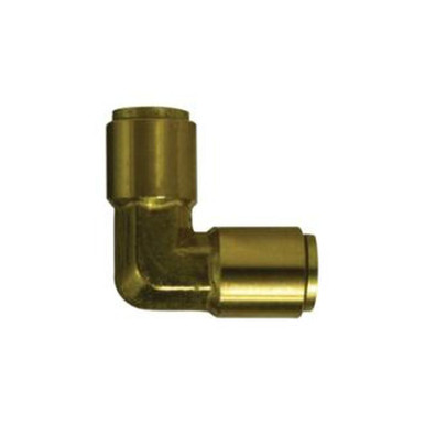 Midland Industries 650300 Union Elbow, 3/16" Push-In x 3/16" Push-In, Brass