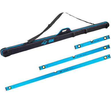 OX TOOLS P636601 - PRO TUFF Level Set w/ Pro Level Bag – 24", 48", 72 ...
