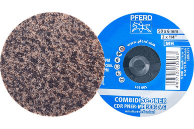 PFERD 48515 - COMBIDISC Unitized Disc, 2" Dia, Type CDR, Coarse, Medium-Hard, 6AC, Aluminum ...