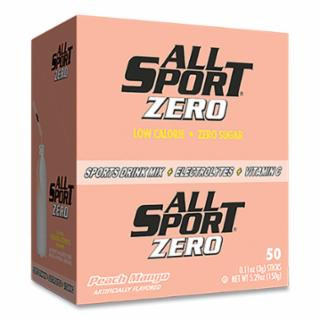 All Sport ZERO Drink Mix Powder Sticks, Peach Mango, 500 EA/CA