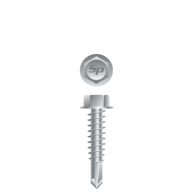 Strong-Point H1032C - #10-16 x 2" Hex Head Self-Drilling Screw, Strong ...