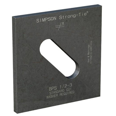 Simpson Strong-Tie BPS 1/2-3 - 1/2" Bolt Dia. 3" x 3" Bearing Plate ...