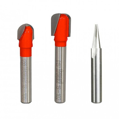 FREUD 87-408 3-Piece Lettering/Sign Making CNC Router Bit Set ...