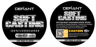 DEFIANT - SOFT CASTING 100% FLUOROCARBON - 164YDS - Outdoor Alphas