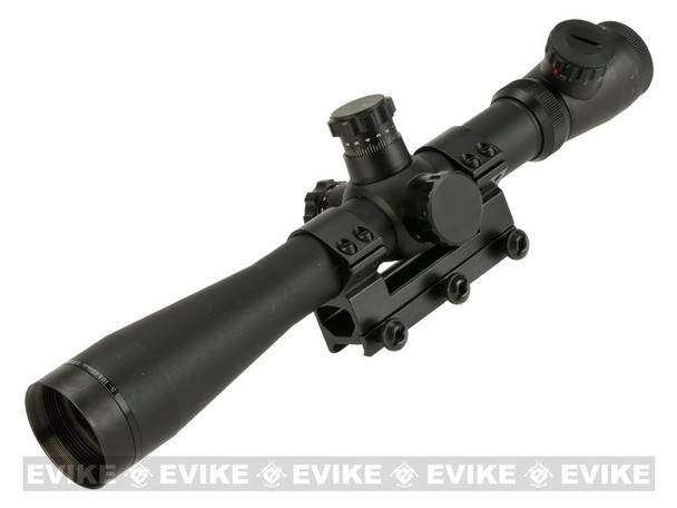 Matrix 3-10x40 Illuminated Scope Set w/lens Cover & Scope Rings - MR ...