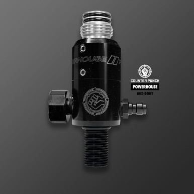 Powerhouse Counterpunch Regulator | MID BODY | Black | Paintball Gear ...