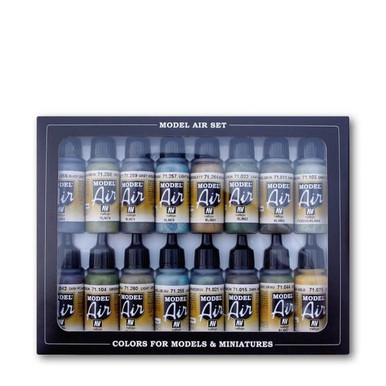Model Air RLM Colors 16 Colour Acrylic Airbrush Paint Set AV71193 ...