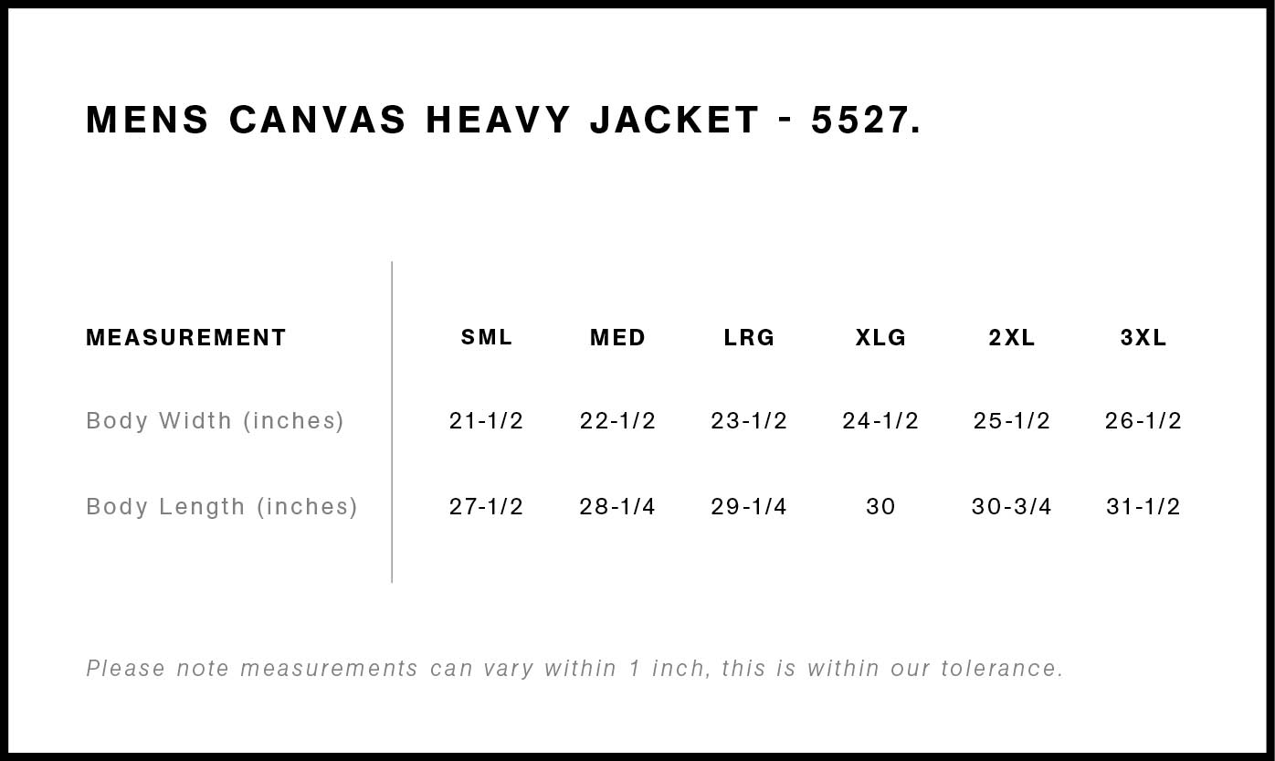 Canvas Heavy Jacket | 5527 - AS Colour US
