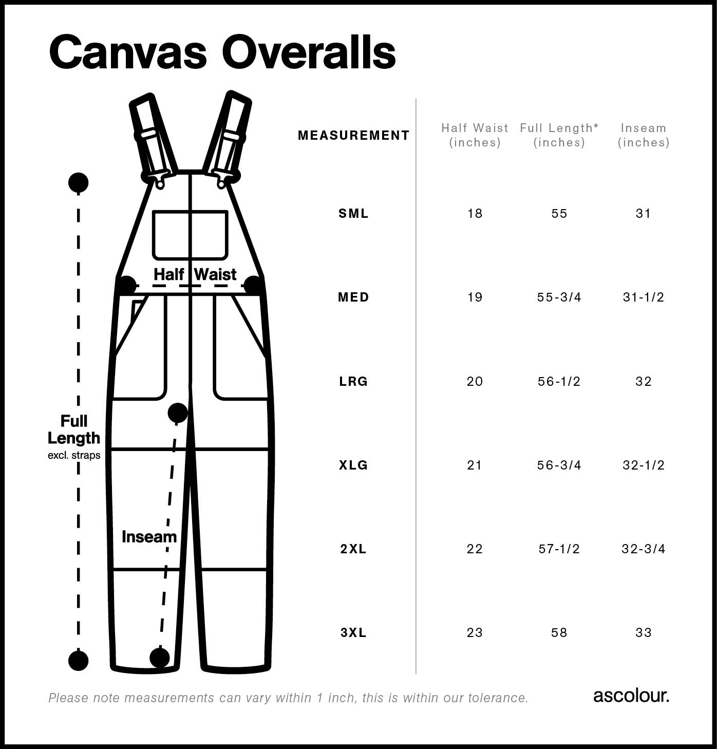 Canvas Overalls | 5980 - AS Colour US