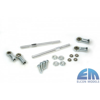 Upper Wishbones with Steel Ball Joints (complete set) - King RC