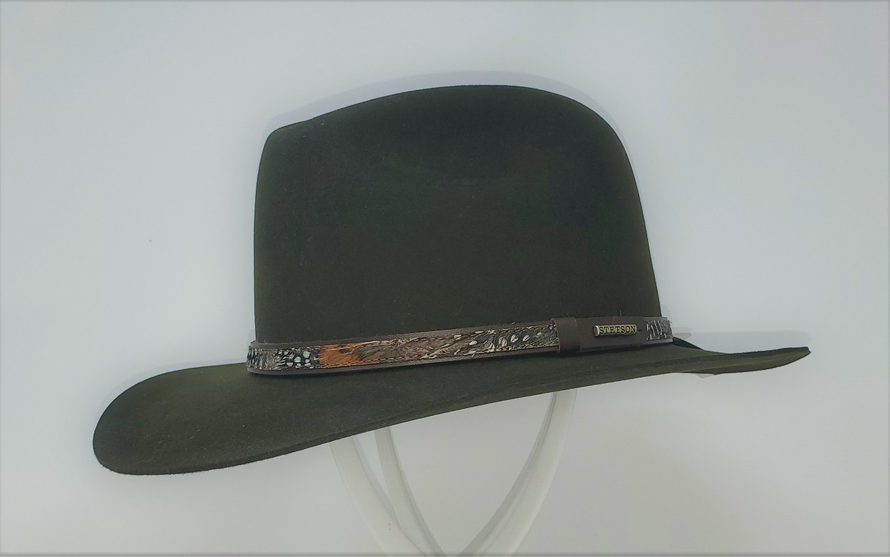 Stetson Jackson Fur/Wool Blend Fedora Hat - One 2 mini Ranch Stetson Jackson Fur/Wool Blend Fedora Hat - One 2 mini Ranch
