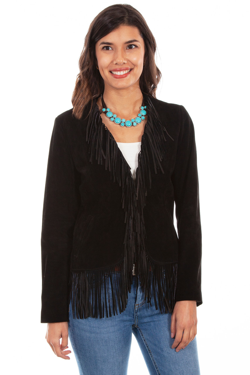 Scully Suede Leather Western Fringe Jacket - One 2 mini Ranch