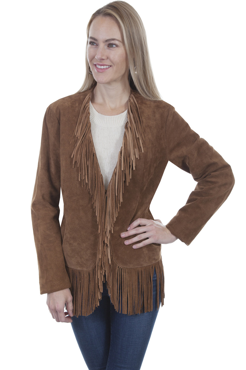 Scully Suede Leather Western Fringe Jacket - One 2 mini Ranch