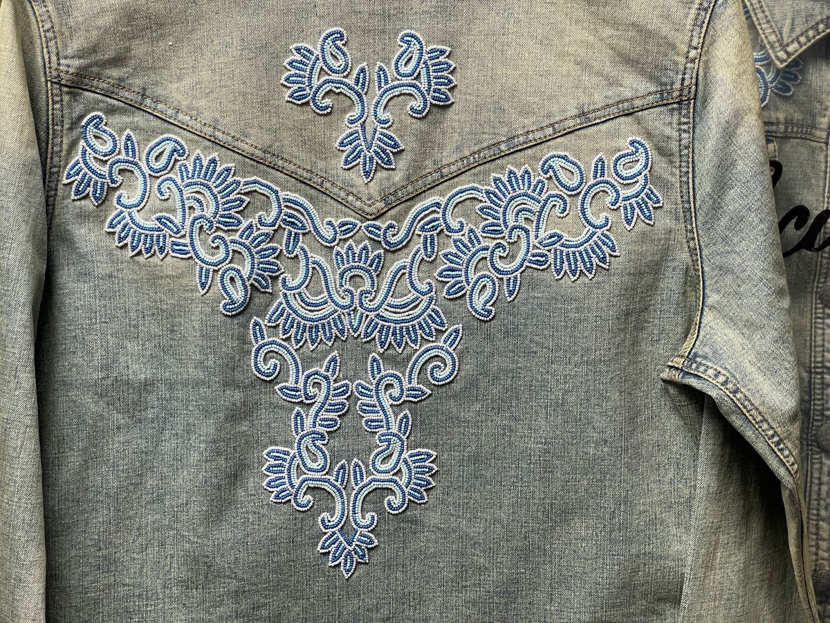 Scully Leather Beaded Denim Jean Jacket - One 2 mini Ranch