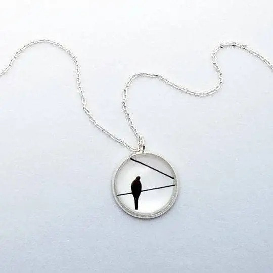 Nancy Reid Carr Lone Bird Necklace - One 2 mini Ranch