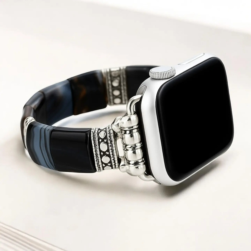 Cape Diablo Bohemian Noir Stretch Apple Watch Strap - One 2 mini Ranch
