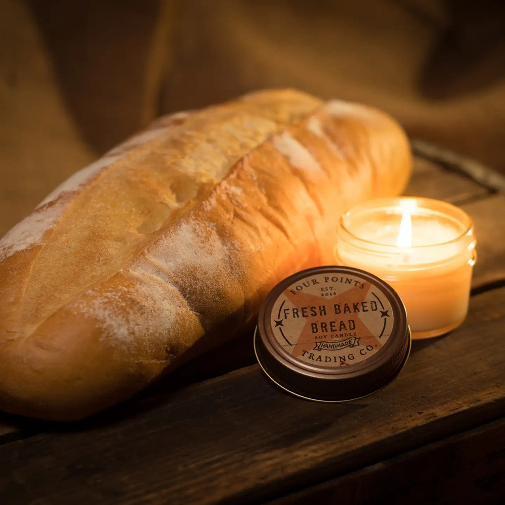 Four Points Trading Co. Fresh Baked Bread 4 oz Soy Candle - One 2 mini ...