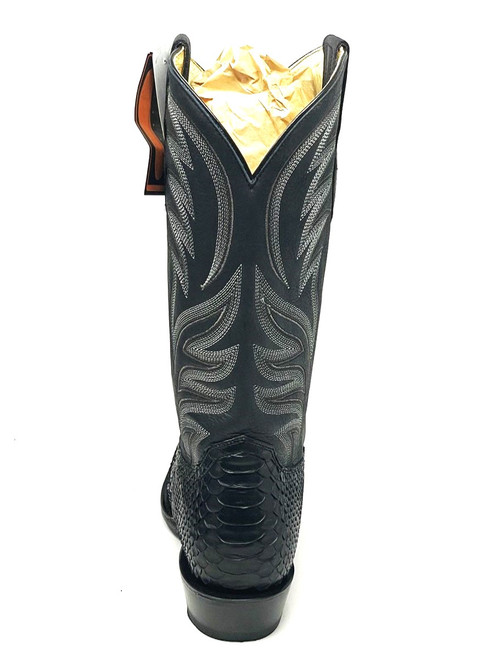 Roper Peyton Black Python Cowboy Boots/Ready to Ship - One 2 mini Ranch