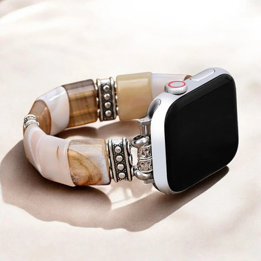 Cape Diablo Sacred Sands Agate Stretch Apple Watch Strap - One 2 mini Ranch