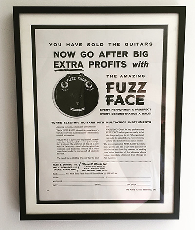 Fuzz Face Ad from 1966 - tru-fi.com