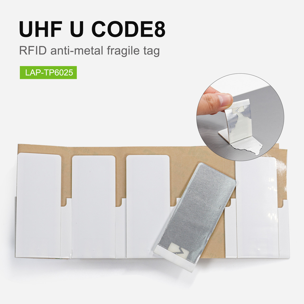Custom UHF Anti-Metal Fragile RFID Labels Tamper-Proof Anti-Transfer Tag