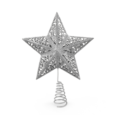 Silver Christmas Tree Topper