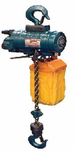NPK RHL-500 HOIST LINK CHAIN 1/2 TON W/ 8FT LIFT 4FT ROPE CONTROL