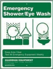 Safety Station Sign with Mounting Ties