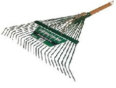 Midwest Rake 40932 18/18 Heavy-Duty Spring Brace Rake, 54" Wood handle