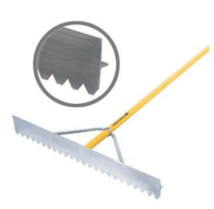Midwest Rake 50224 24" Standard Lute/Rake, 82" OS Yellow AH, Wrap Bracing