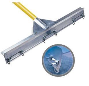 Midwest Rake 58624 24" Wire Gauge Rake, 66" Yellow AH