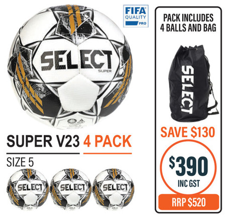 SUPER (FIFA PRO) 4 BALL PACK - Select Football (Evolution Sports ...