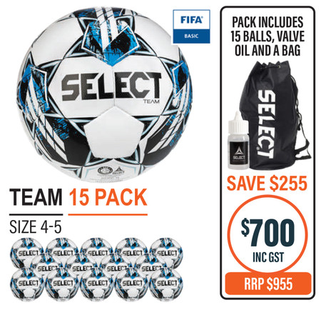 TEAM (FIFA BASIC) 15 BALL PACK - Select Football (Evolution Sports ...