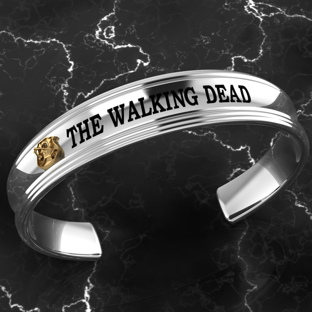 THE WALKING DEAD BRACELET Two Tone - USMC Jewelry