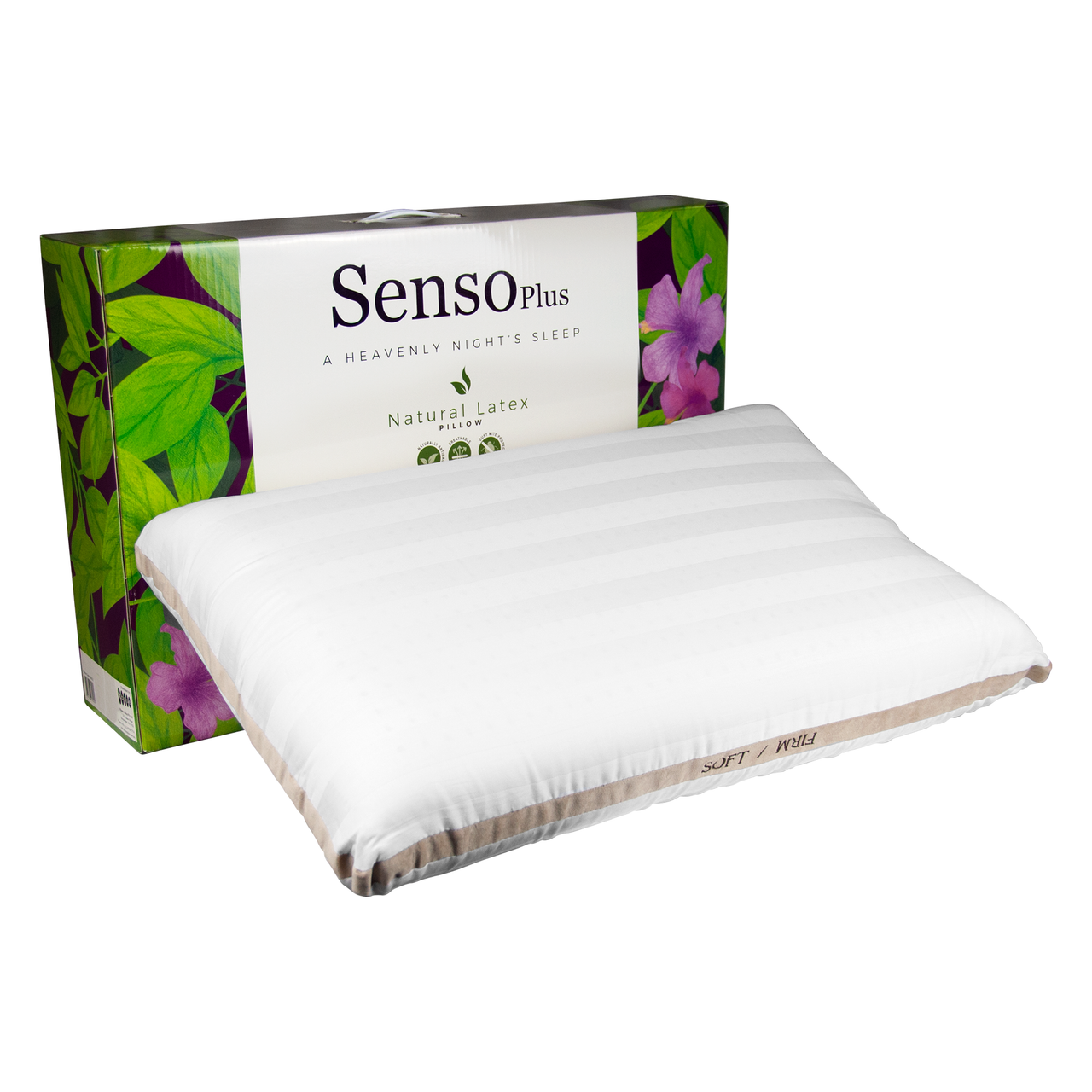 SensoPlus Natural Latex Pillow - Traditional (Soft/Firm) - SSSL2