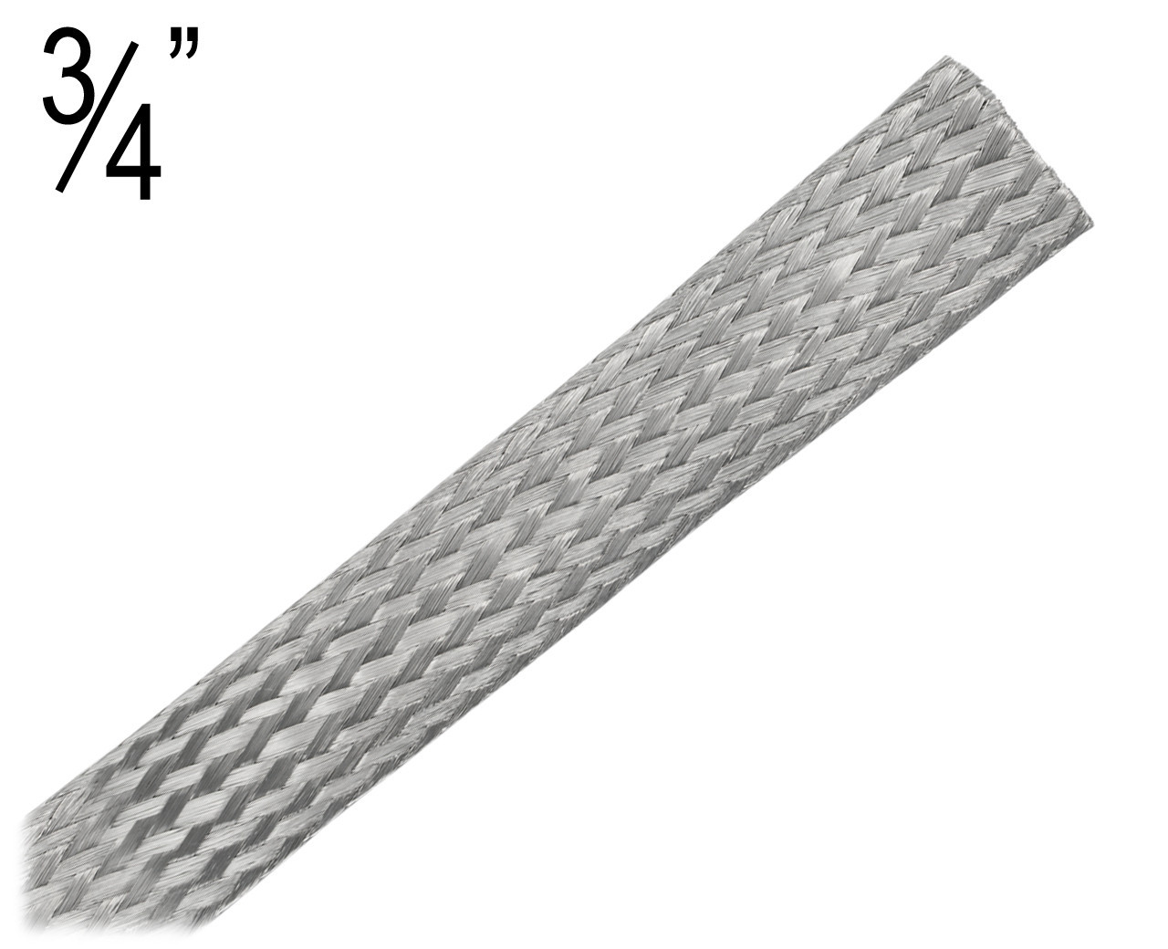 Flat Braided Cable, 3/4 inch