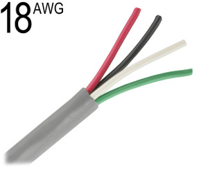 Multiconductor Cable, Unshielded, 18 AWG