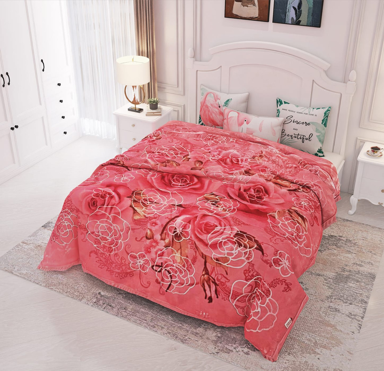 Lemar 2 Ply Blanket - Purple