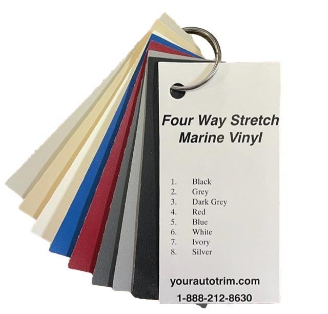 Four Way Marine Stretch Vinyl Sample Ring - Graham Fabrics and Supply