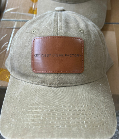 NEW! Key West Cigar Factory Hat with leather patch - Key West Cigar Factory